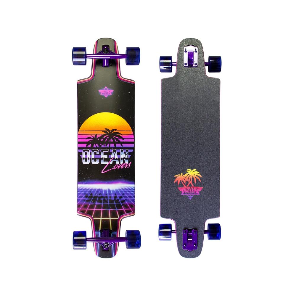 Dusters Ocean Lovers 36″ Purple Longboard – Longboards USA