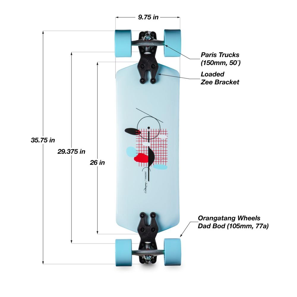 Loaded Tangent 35" Drop Through Longboard – Longboards USA