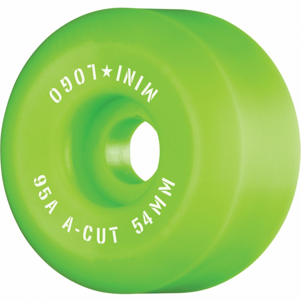 Mini Logo A-Cut Hybrid 54mm Green Skateboard Wheels | Set of 4 ...