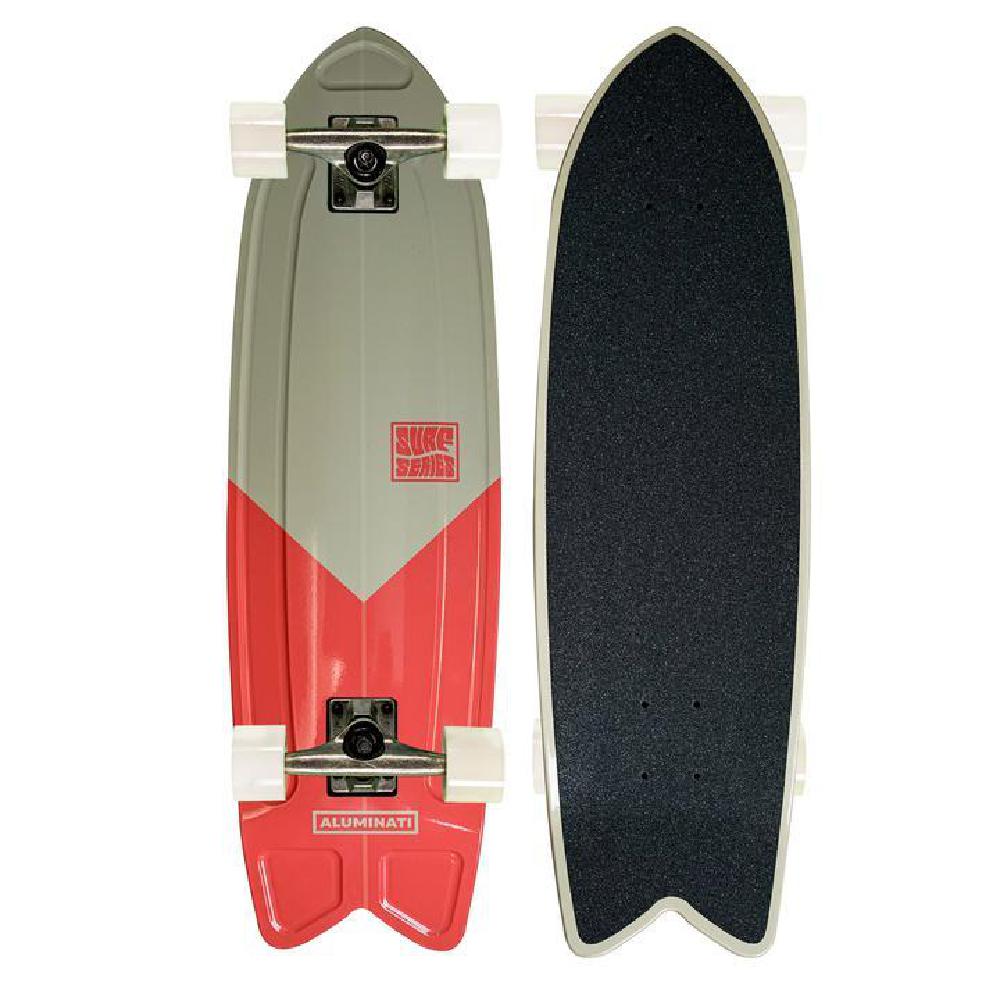 Aluminati Surf Fishtail V-Cut 28" Cruiser Longboard – Longboards USA