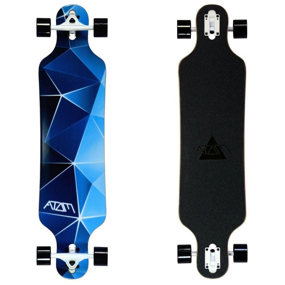 Atom Blue Geo Drop Through 40" Longboard – Longboards USA
