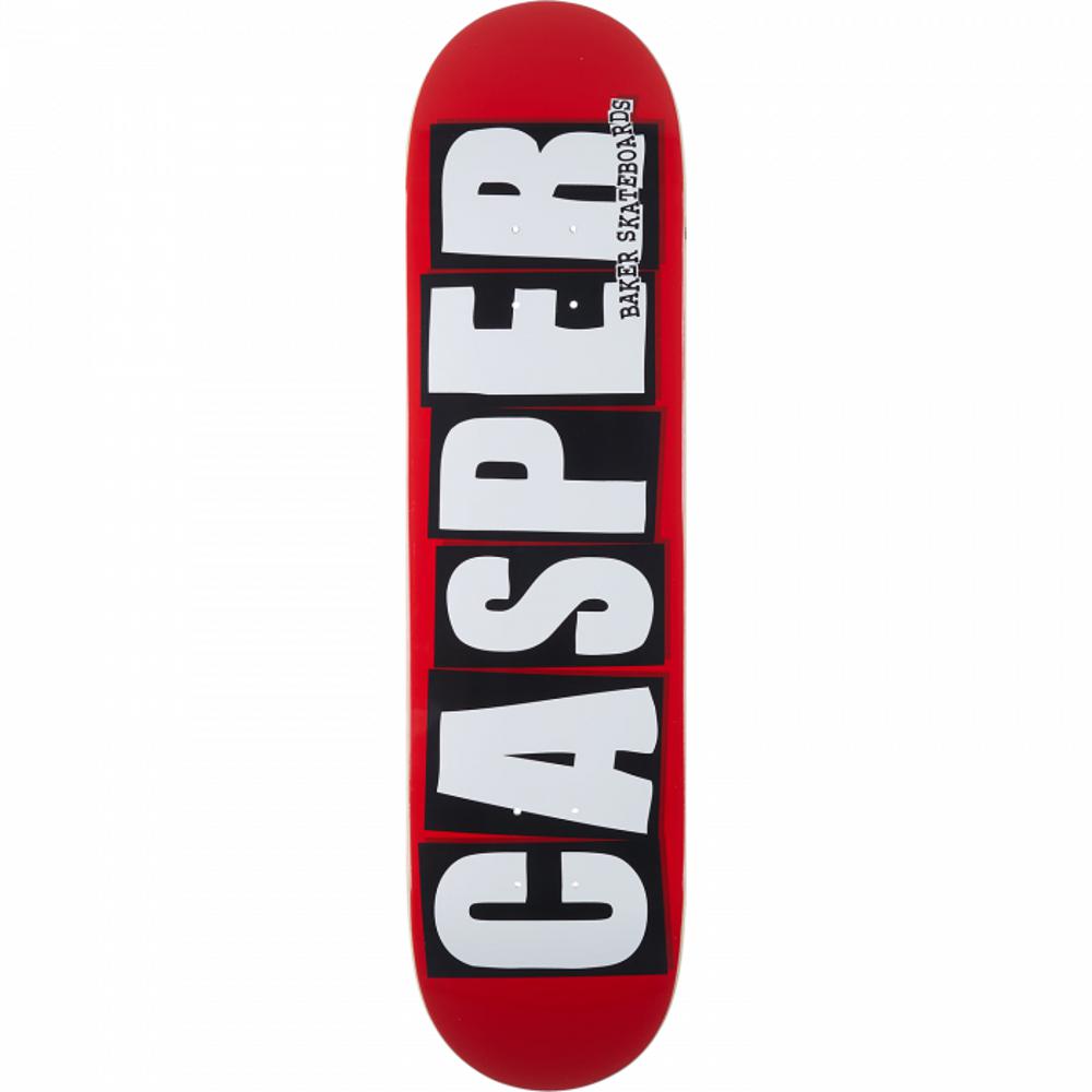 Baker Brooker Casper Logo Red/Black 8.0" Skateboard Deck – Longboards USA