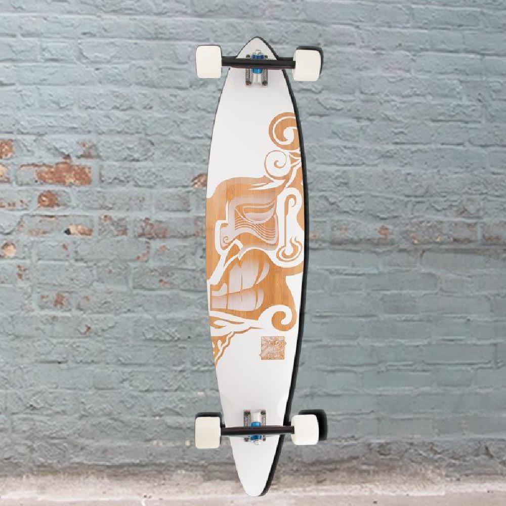 Bamboo Hawaii Hook Trurute 44" Pintail Longboard – Longboards USA