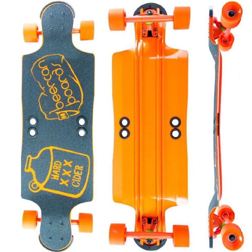 Beercan Orange 35" Hard Cider Drop Down Longboard – Longboards USA