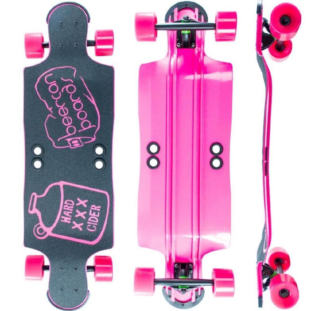 Beercan Pink 35" Hard Cider Drop Down Longboard – Longboards USA