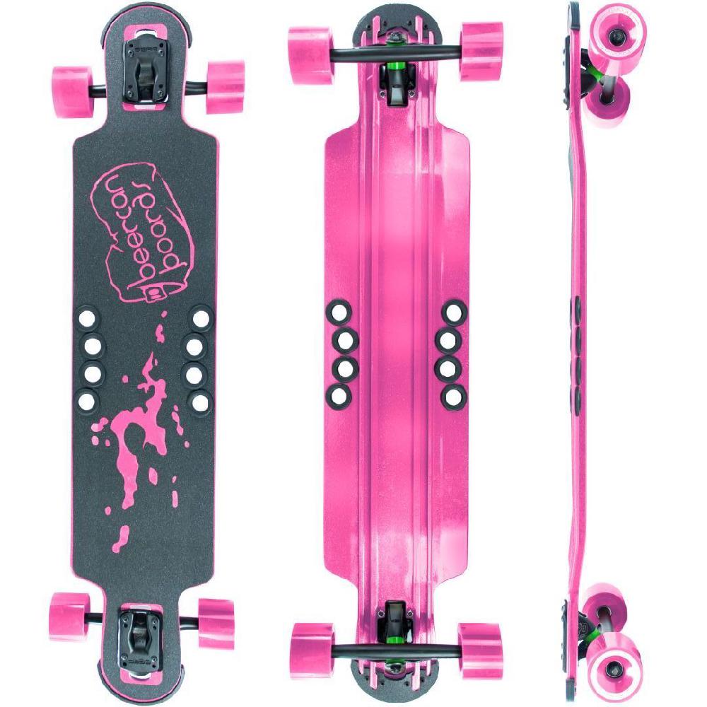Beercan Pink 38" Hoke Drop Through Longboard – Longboards USA