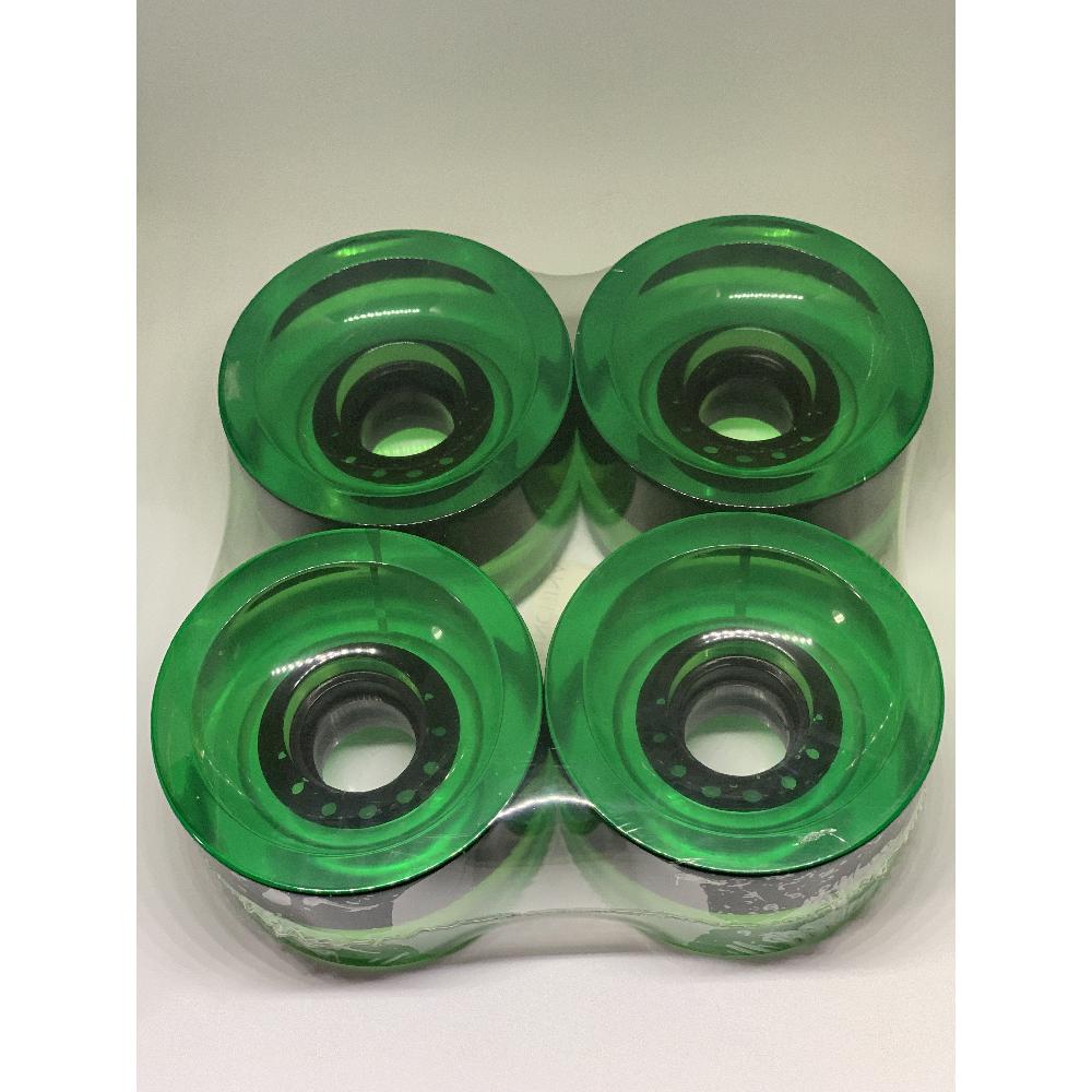 Clear Green 70mm x 78a Gel Soft Longboard Wheels – Longboards USA