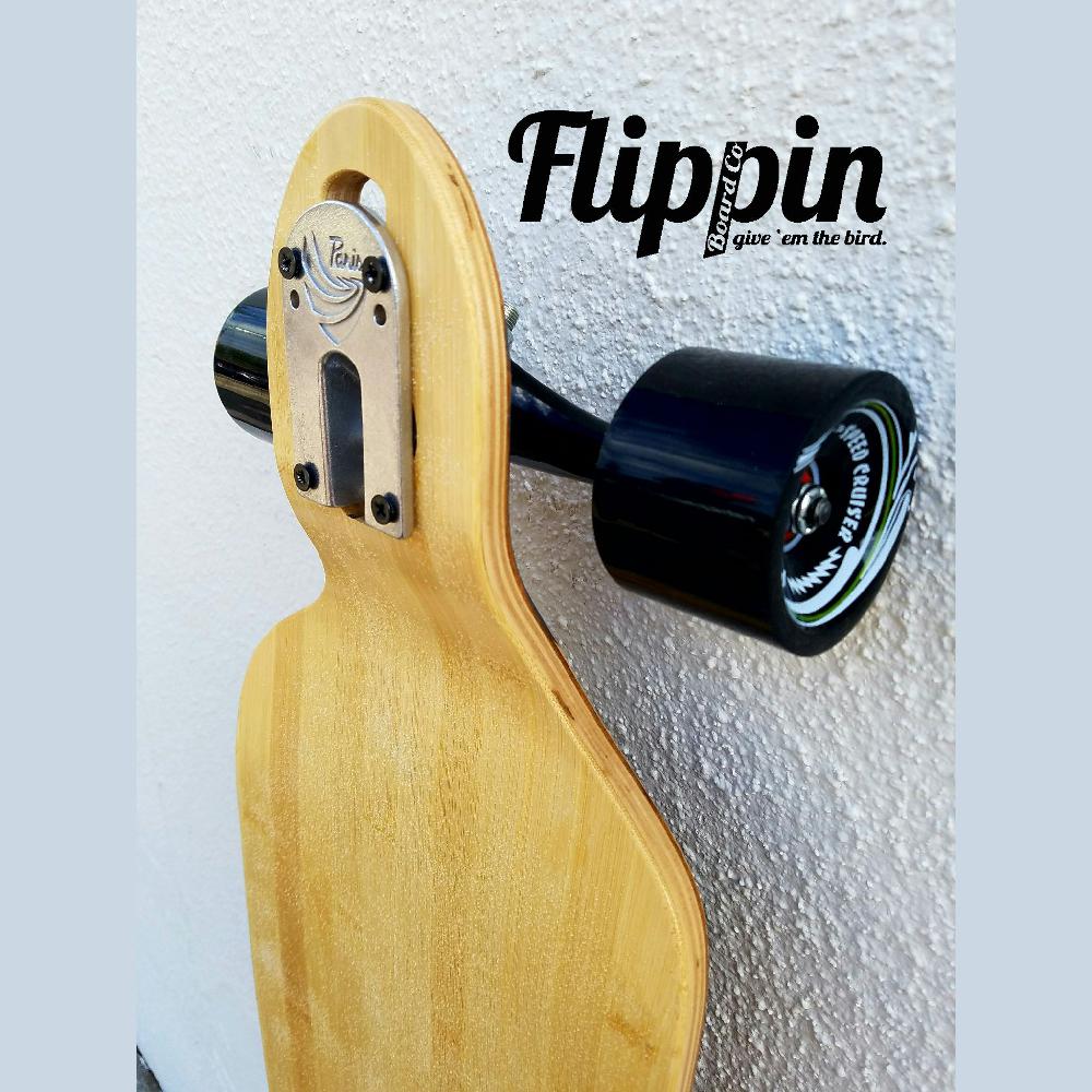 Flippin Hawk Drop Down Bamboo Freeride Longboard Skateboard ...