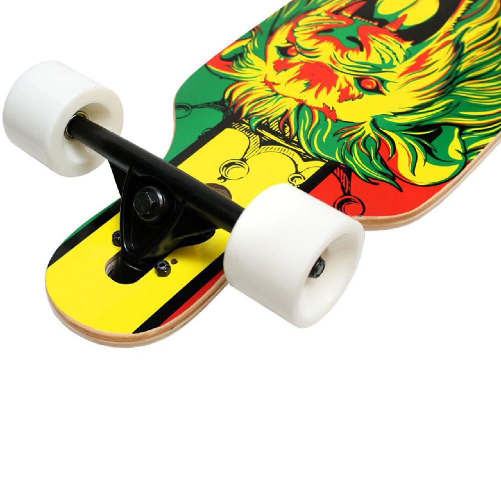 Krown Elite Rasta Lion 36" Drop Through Longboard – Longboards USA