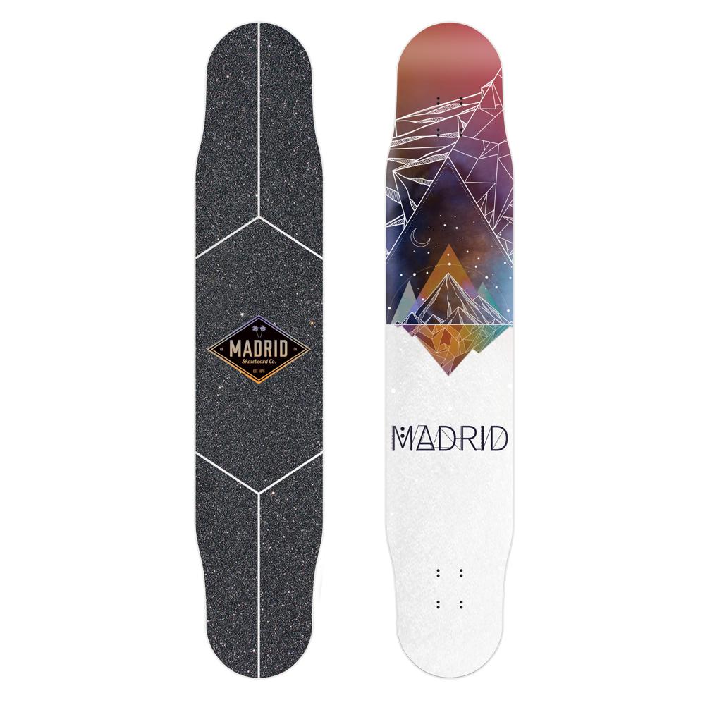 Madrid Space Mountain Fiberglass Pole 46" Dancing Longboard Deck ...