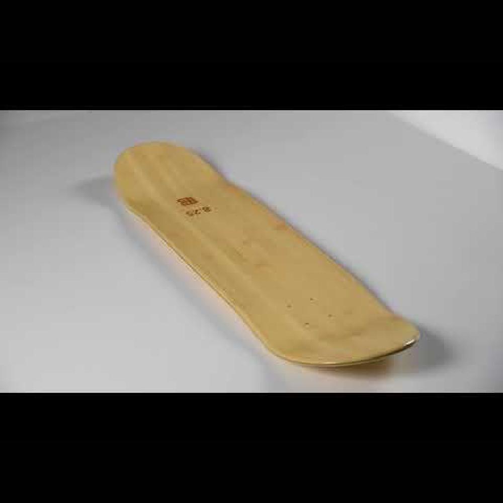 Natural Slash Graphic Bamboo Skateboard – Longboards USA