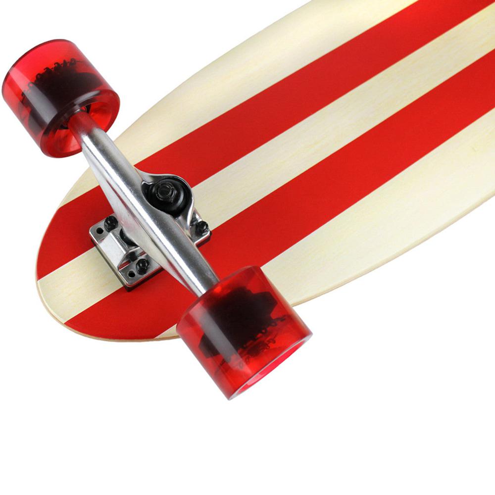 Paradise Red Pinstripe 44" Kicktail Longboard – Longboards USA