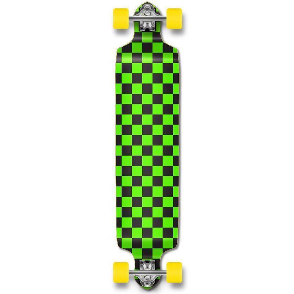 Punked Checker Green Drop Down Downhill Longboard – Longboards USA