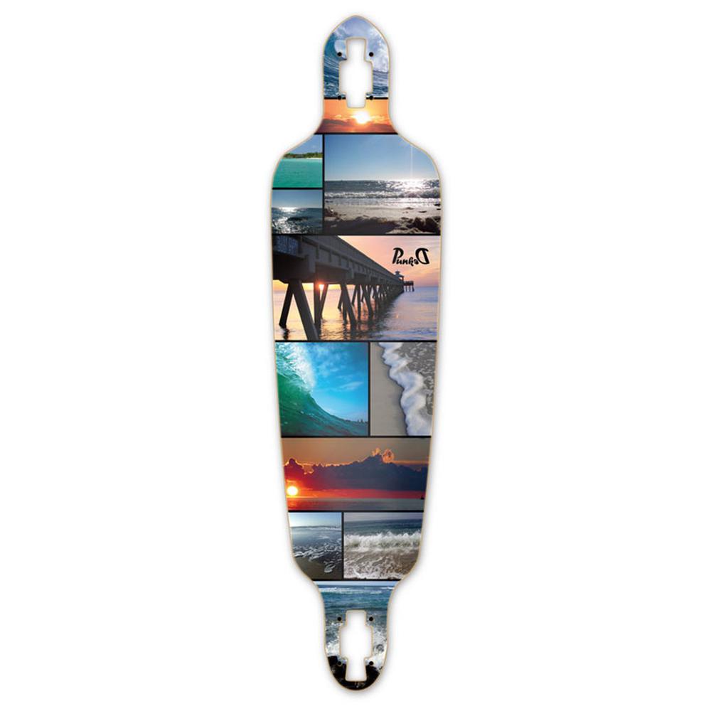 Punked Drop Through Seaside Longboard Deck – Longboards USA