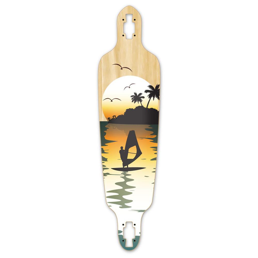 Punked Drop Through Surfer Natural Longboard Deck – Longboards USA