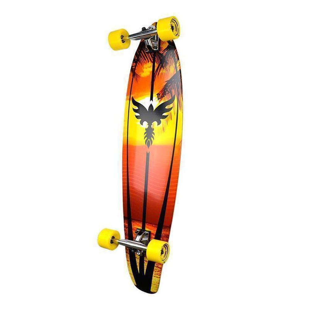Punked Kicktail Sunset 40" Longboard Complete – Longboards USA