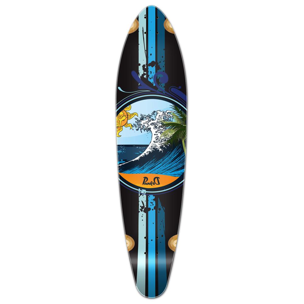 Punked Kicktail Wave Longboard Deck – Longboards USA