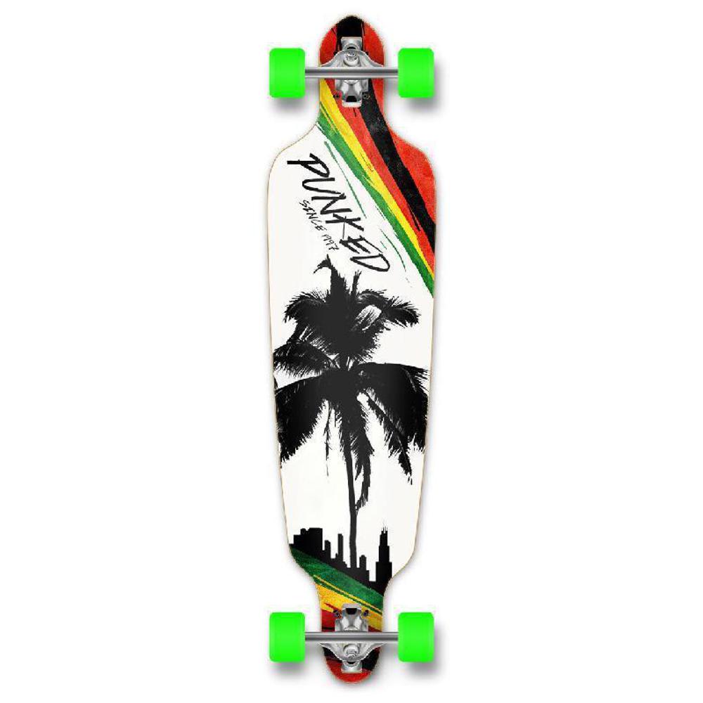 Punked Palm City Rasta Drop Through Longboard – Longboards USA
