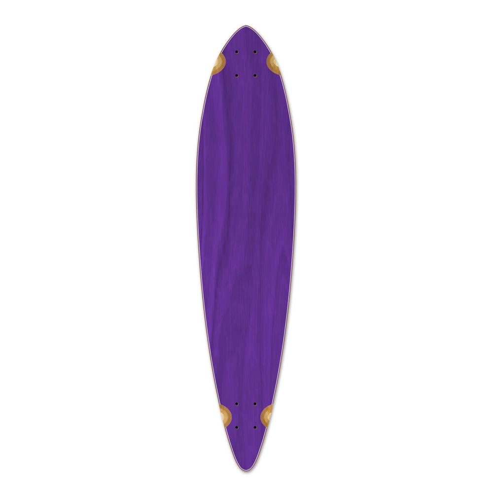 Punked Pintail Blank Longboard Deck - Stained Purple – Longboards USA