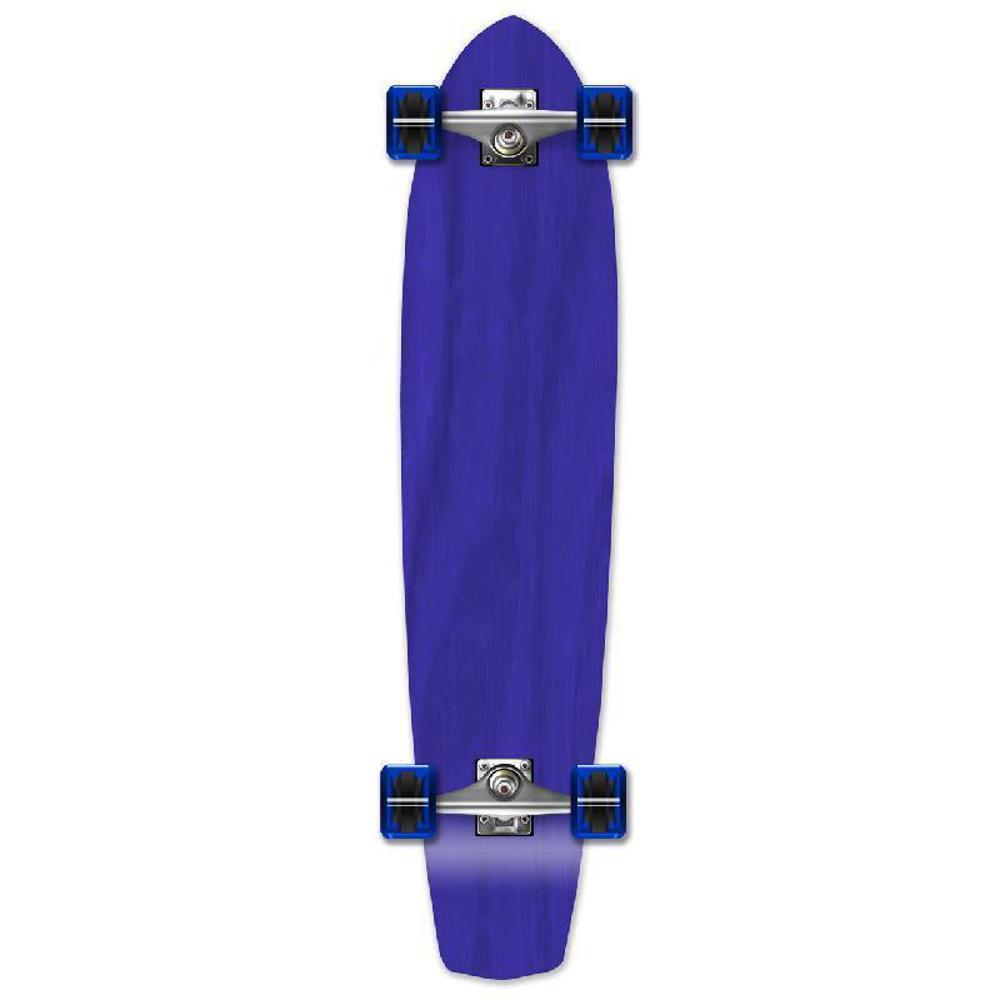 Punked Slimkick Stained Blue 36" Longboard Complete – Longboards USA
