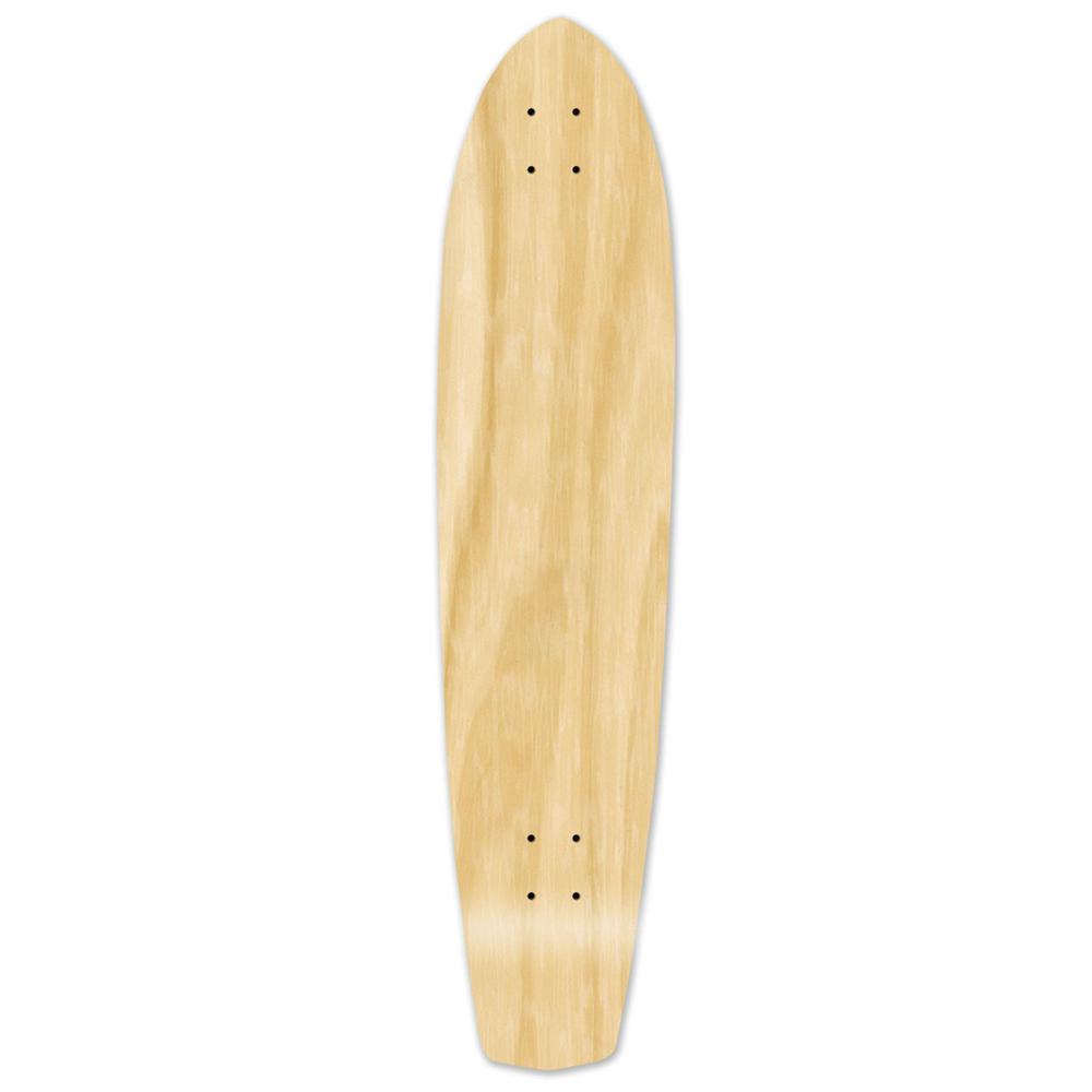 Punked Slimkick Blank Longboard Deck - Natural – Longboards USA