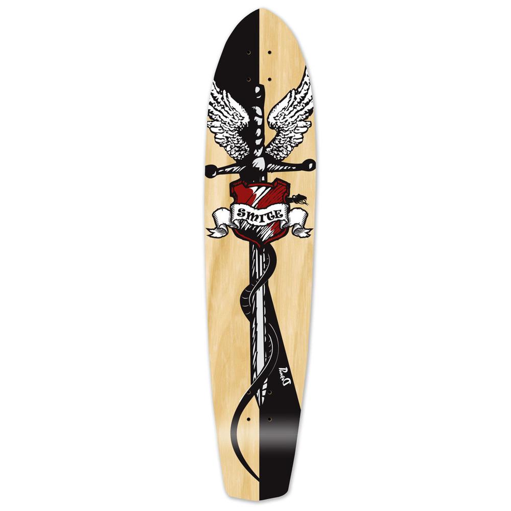 Punked Slimkick Longboard Deck - Smite – Longboards USA