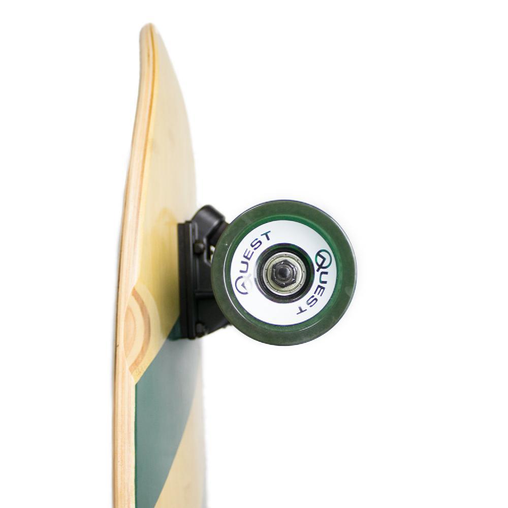 Quest Super Cruiser Green 44" Kicktail Longboard – Longboards USA