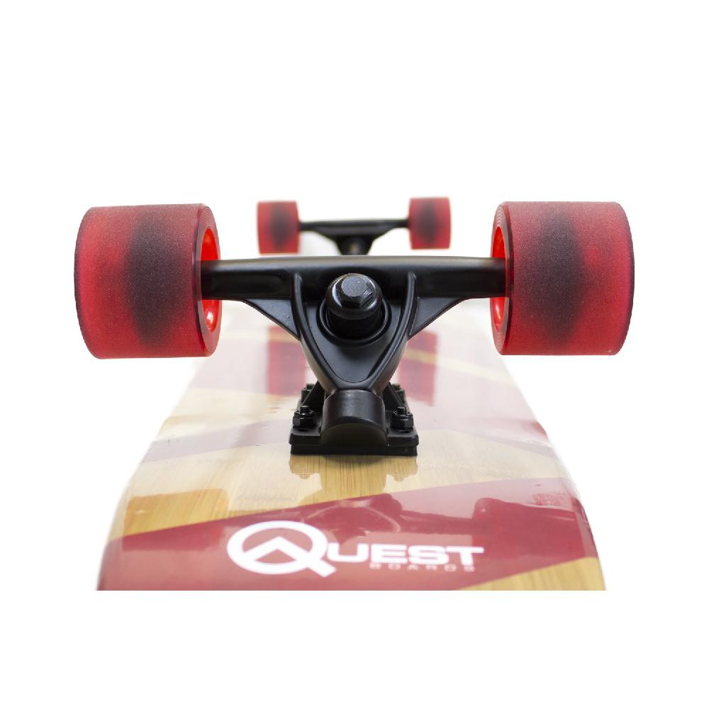 Quest Ultra Cruiser Red 44" Kicktail Longboard – Longboards USA
