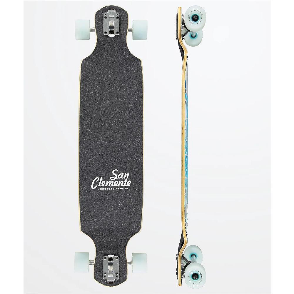 San Clemente Broken Glass Double Drop Drop Through 39" Longboard ...