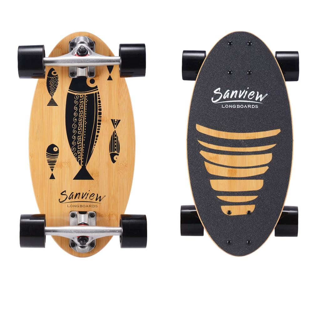 Sanview Fish 19 inch Mini Egg Skateboard Longboard – Longboards USA