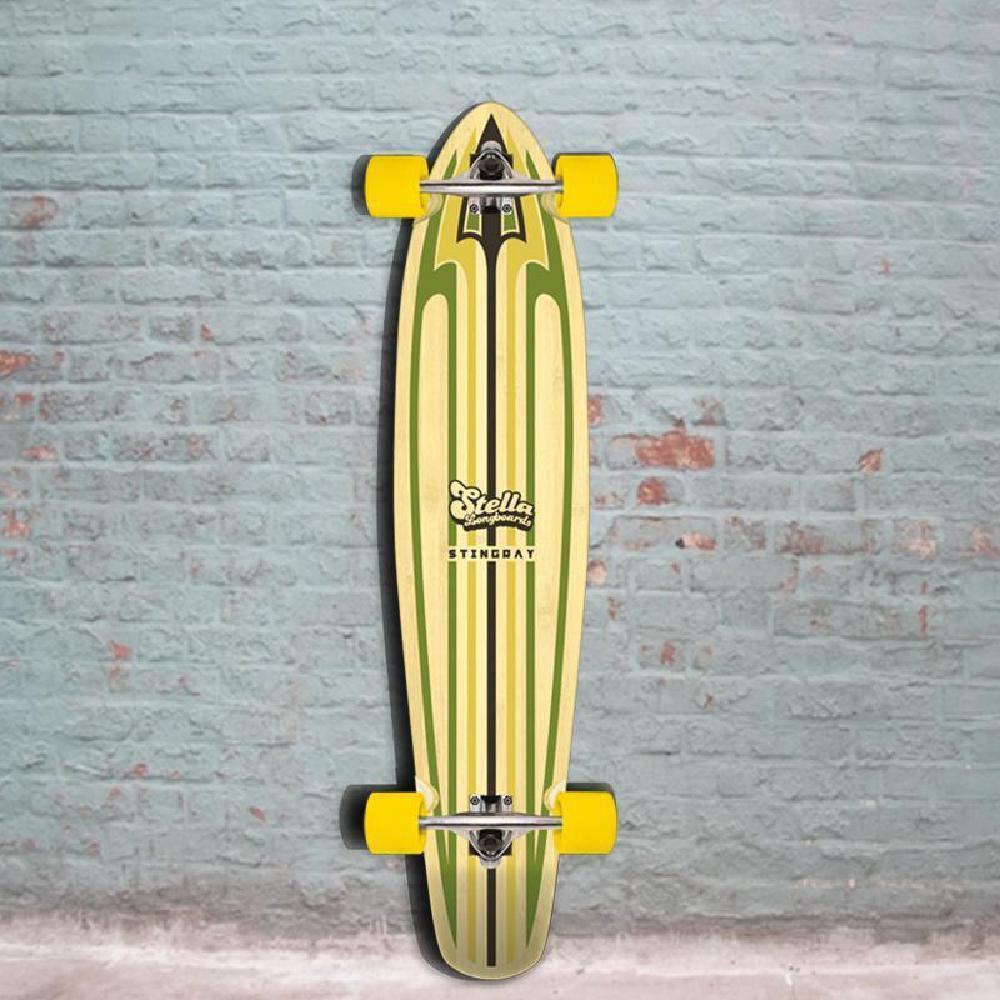 Bamboo Kicktail Longboard Stella Stingray Moss 42 inch – Longboards USA