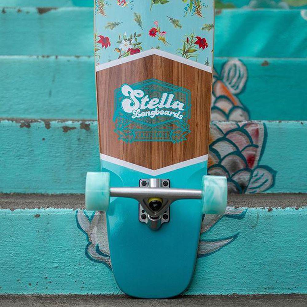 Stella Floral Mint 38” Kicktail Longboard – Longboards USA