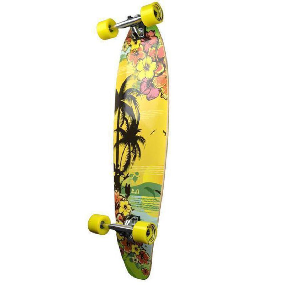 Punked Tropical Day Kicktail Longboard 40" – Longboards USA