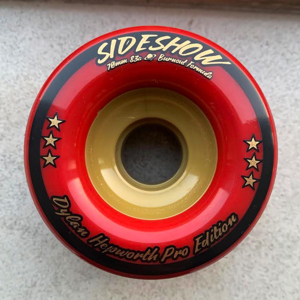 Venom SideShow 70mm/83A Dylan Hepworth Pro Edition Red Longboard Wheel ...