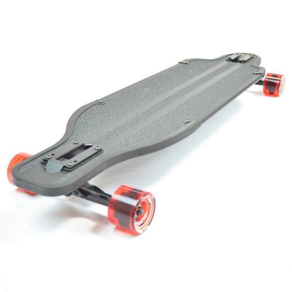 Black Aluminum Drop Through 36" Longboard – Longboards USA