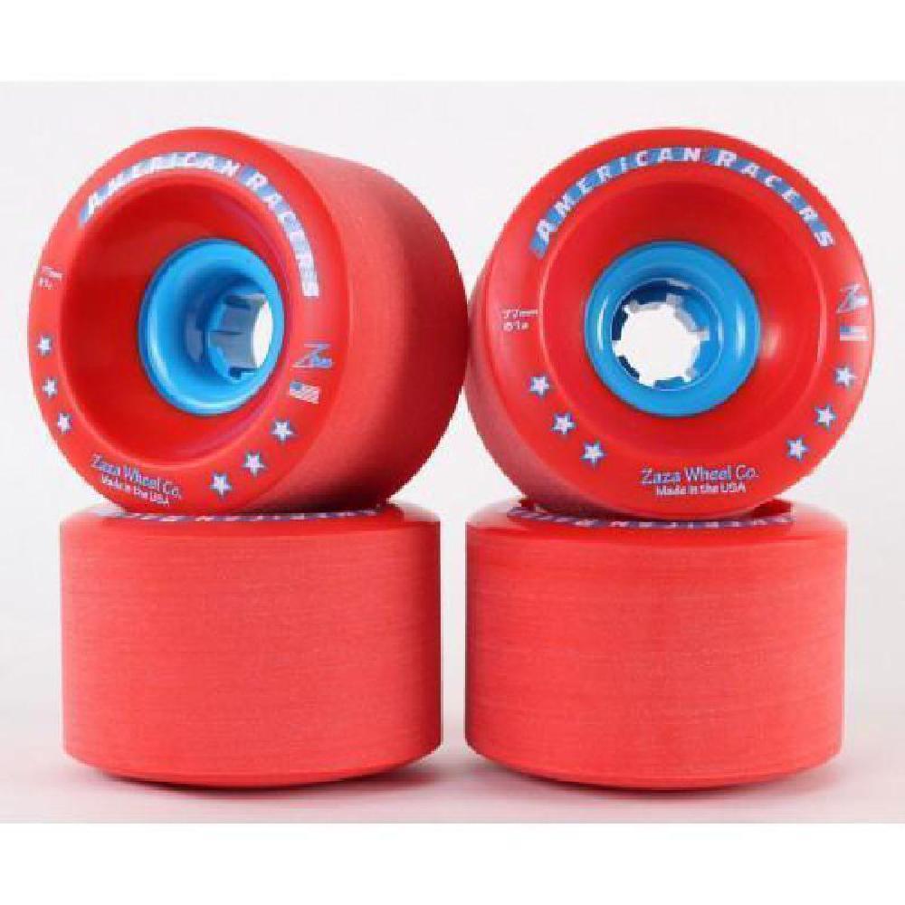 Red Zaza Longboard Wheels American Racers - 77mm 81a – Longboards USA