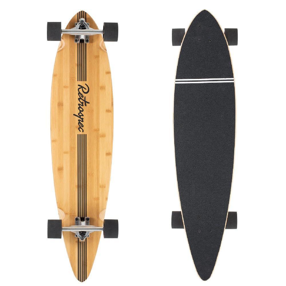 Zed Black Pipeline 41" Bamboo Pintail Longboard – Longboards USA